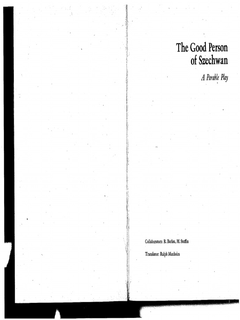 The+Good+Person+of+Szechwan Setzuan | PDF