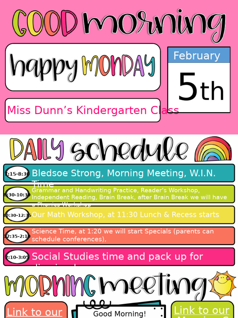 Avery Dunn - Daily Agenda | PDF