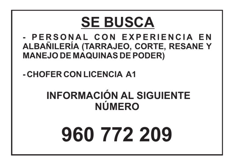 Se Busca Personal | PDF