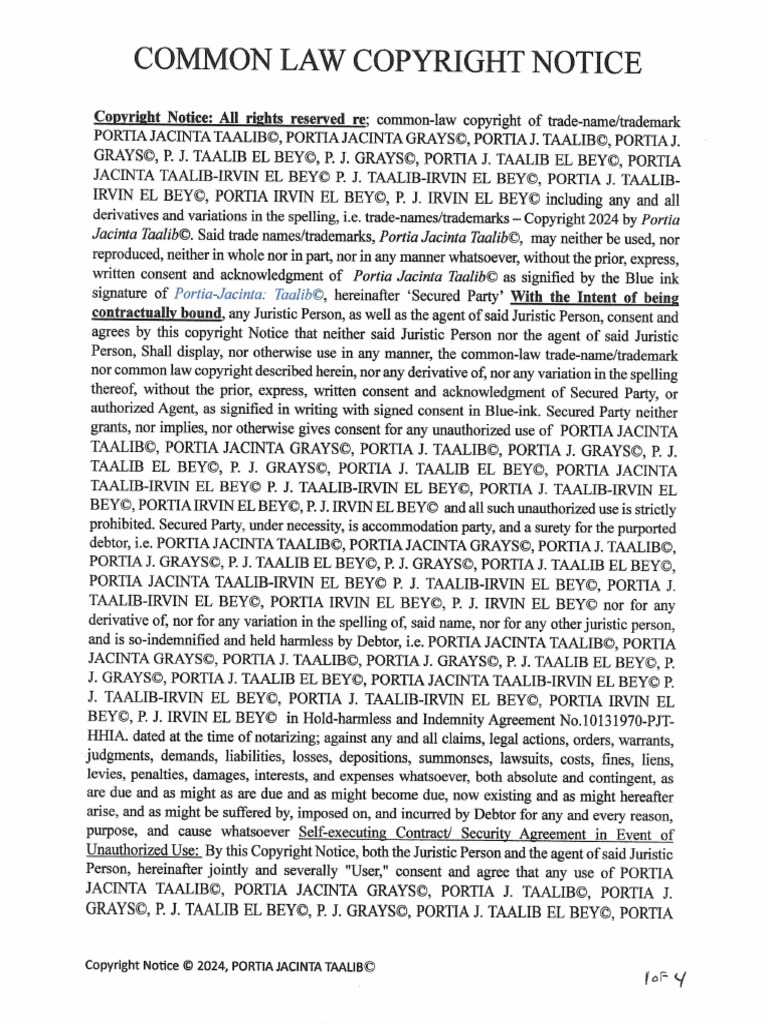 Copyright Notice Document | PDF