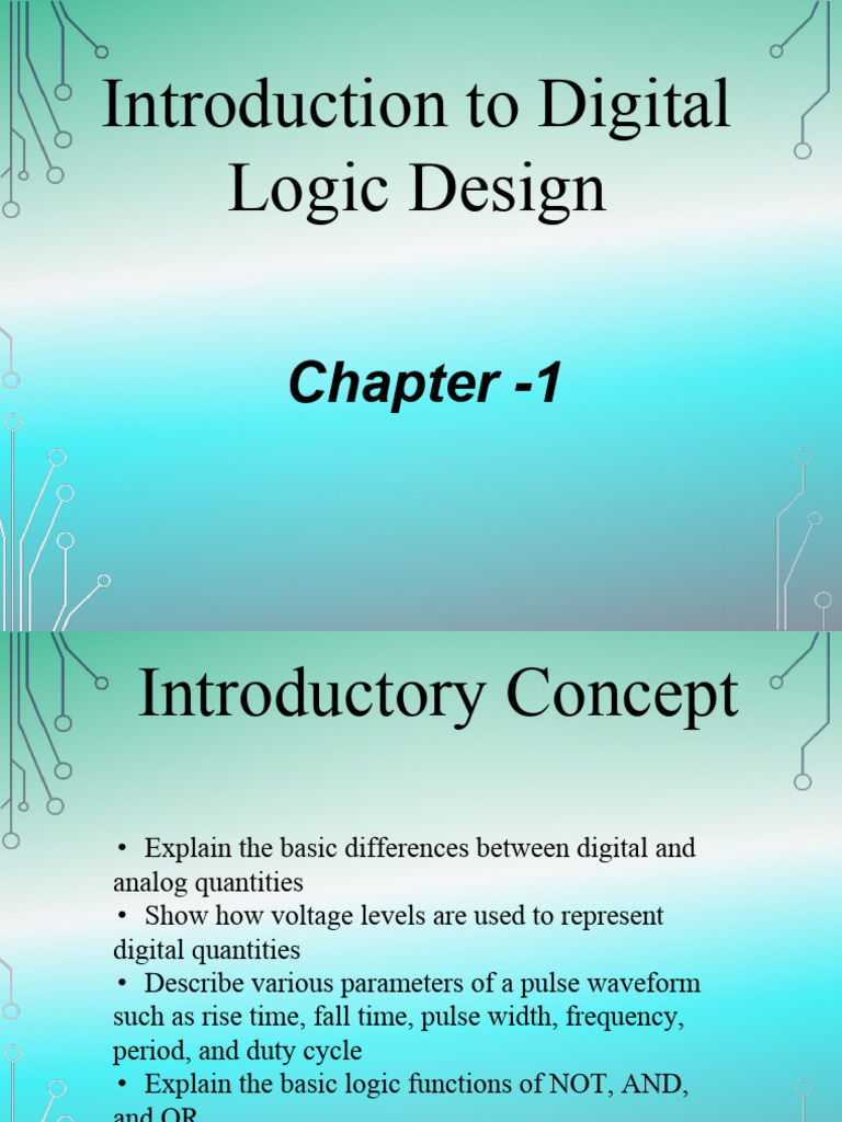 DLD Chapter 1 | PDF | Integrated Circuit | Electronic Circuits