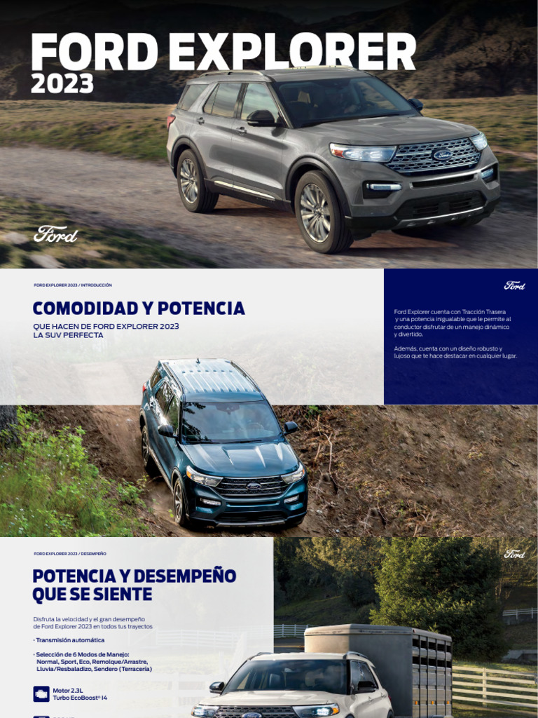 Cat Ford Explorer 2023 | PDF | Vehículo de motor | Vehículos