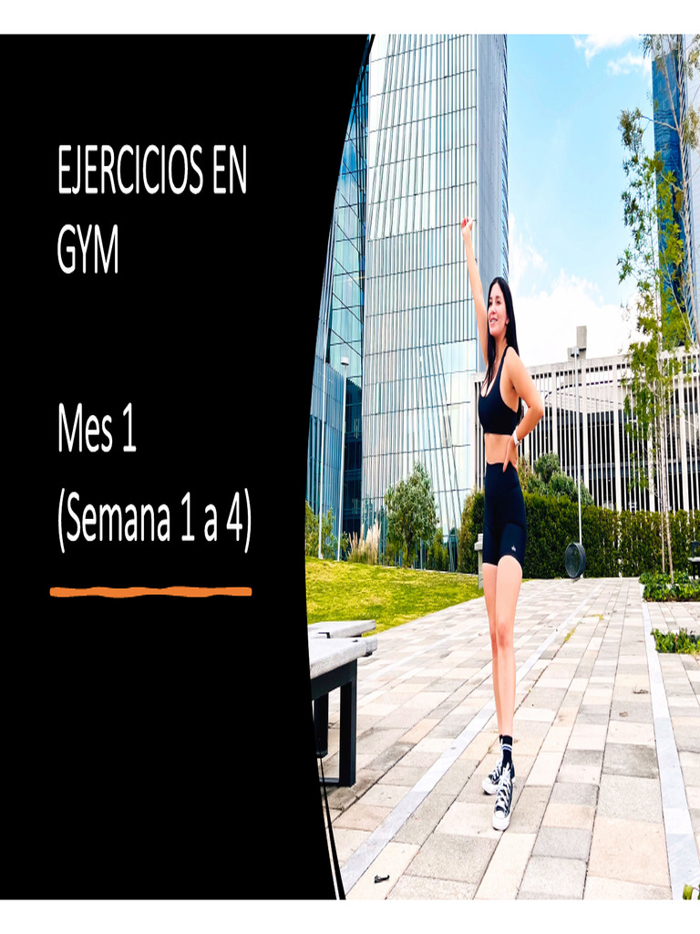 Rutina Gym Mes 1 | PDF | Deportes atléticos | Manejo de la obesidad