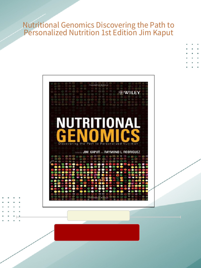 Nutritional Genomics Discovering The Path To Personalized Nutrition 1st ...