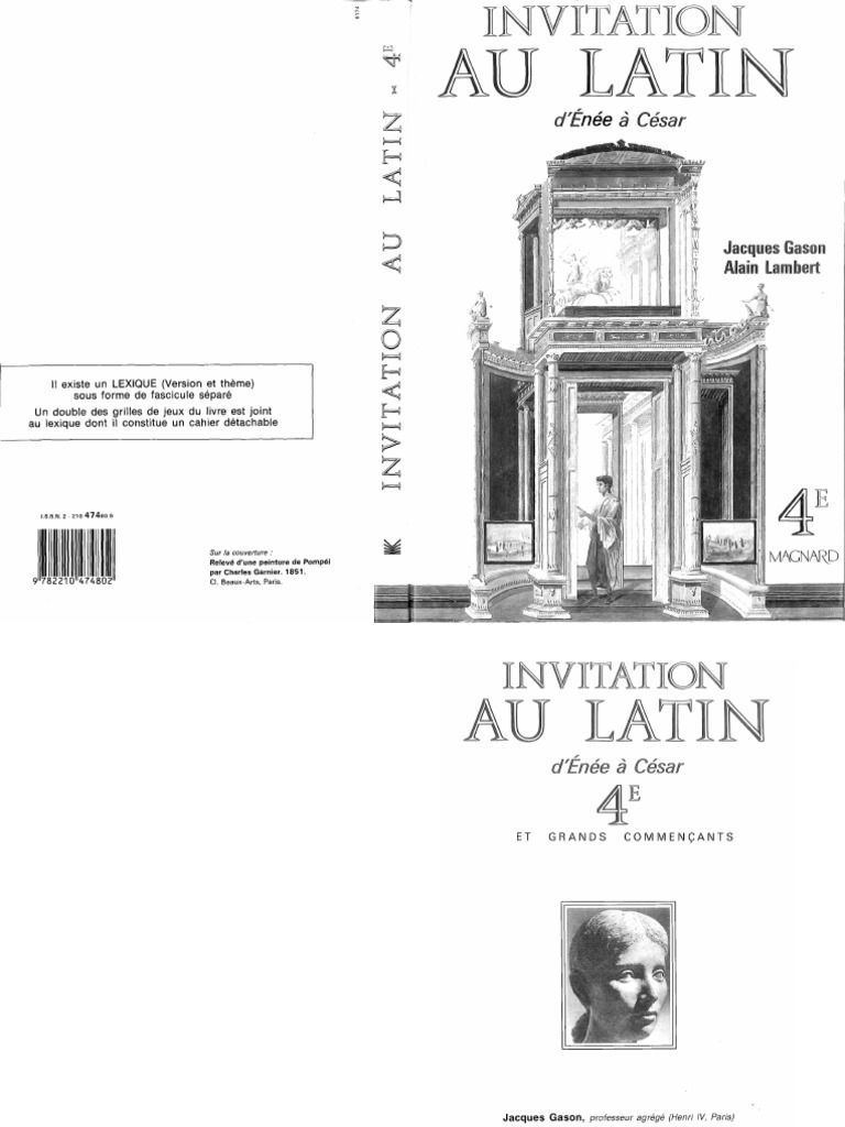 Invitation Au Latin - 4ème - D'énée À César - Magnard - Jacques Gason, Alain Lambert - 1990 - N ...