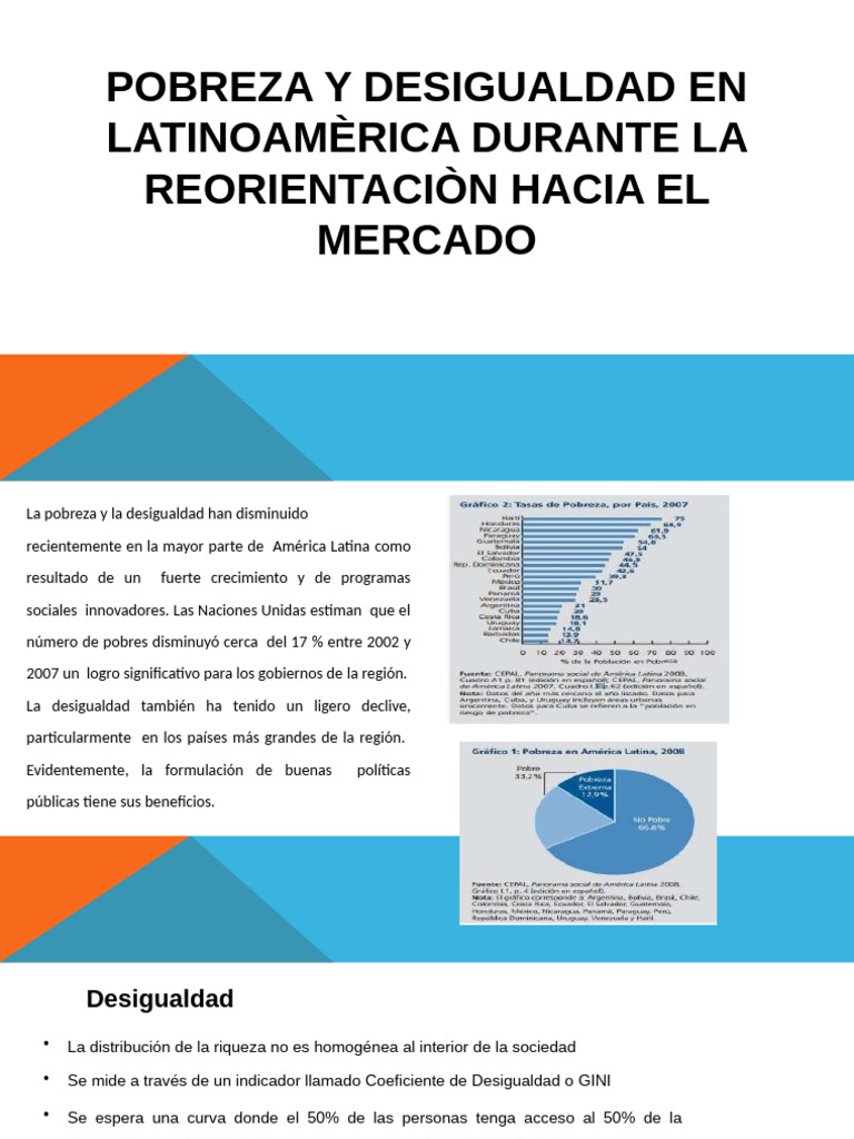 Pobreza y Desigualdad en Latinoamèrica Durante La Reorientaciòn Hacia ...