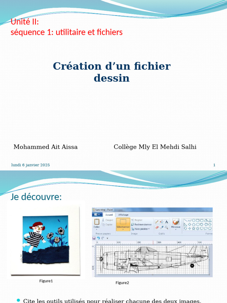 Création de fichiers dessin avec Paint | PDF | Fichier informatique ...