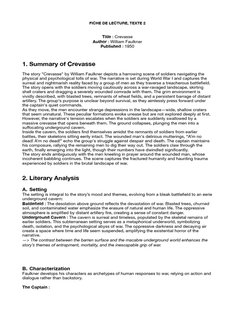 Fiche de Lecture 2 | PDF | Narration