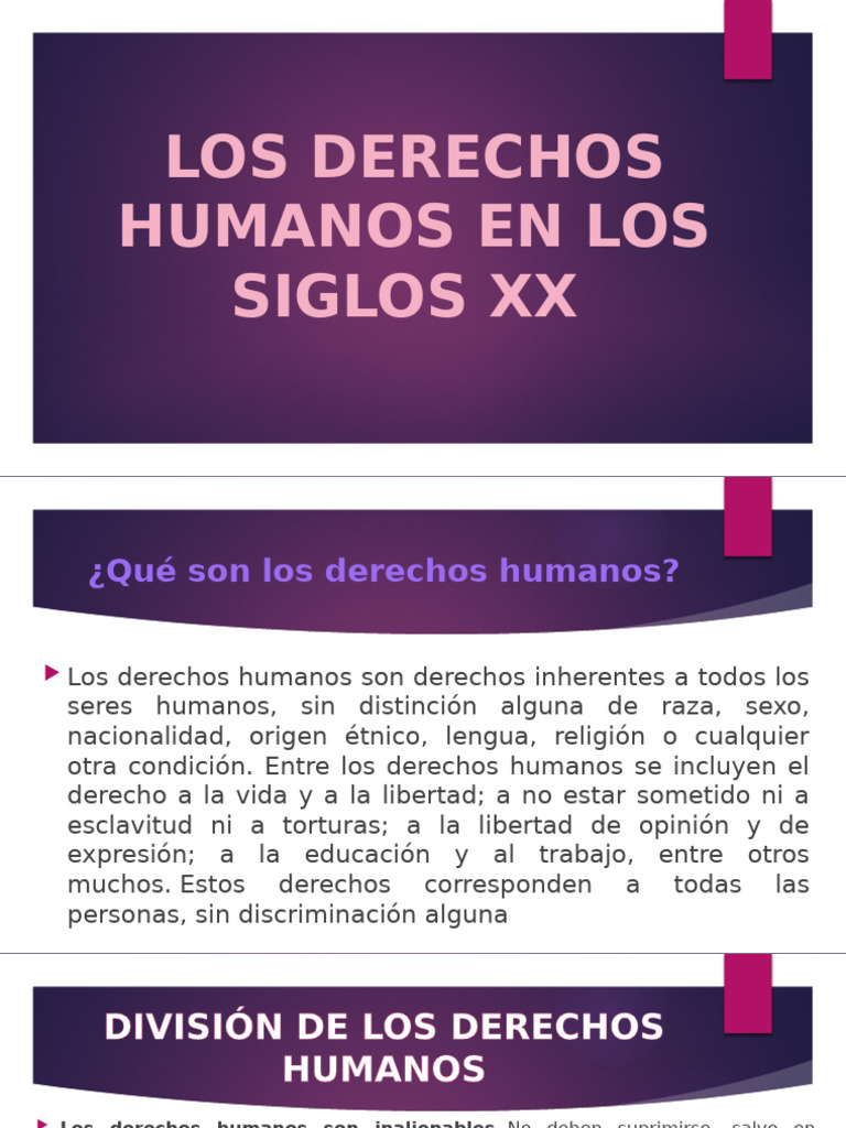 Derechos Humanos en el Siglo XX | PDF | Derechos humanos | Derechos