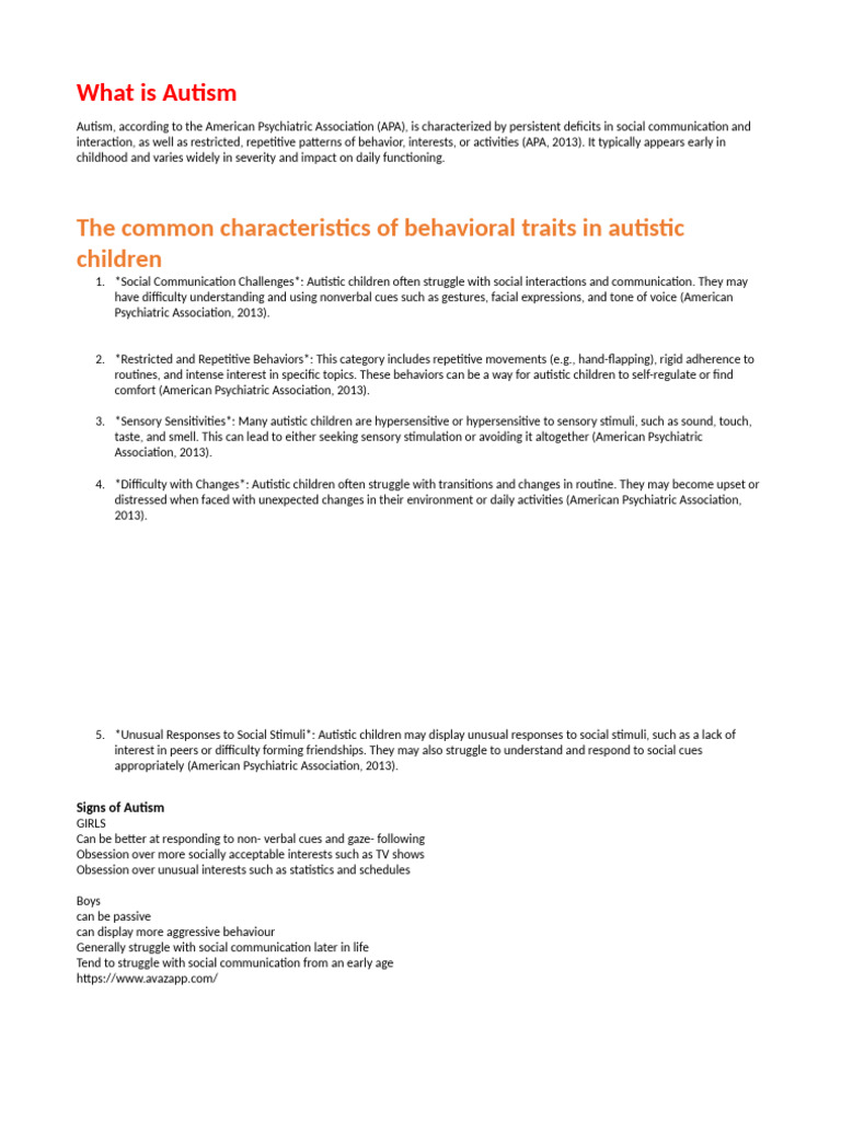 Brochure 1 | PDF | Autism Spectrum | Communication