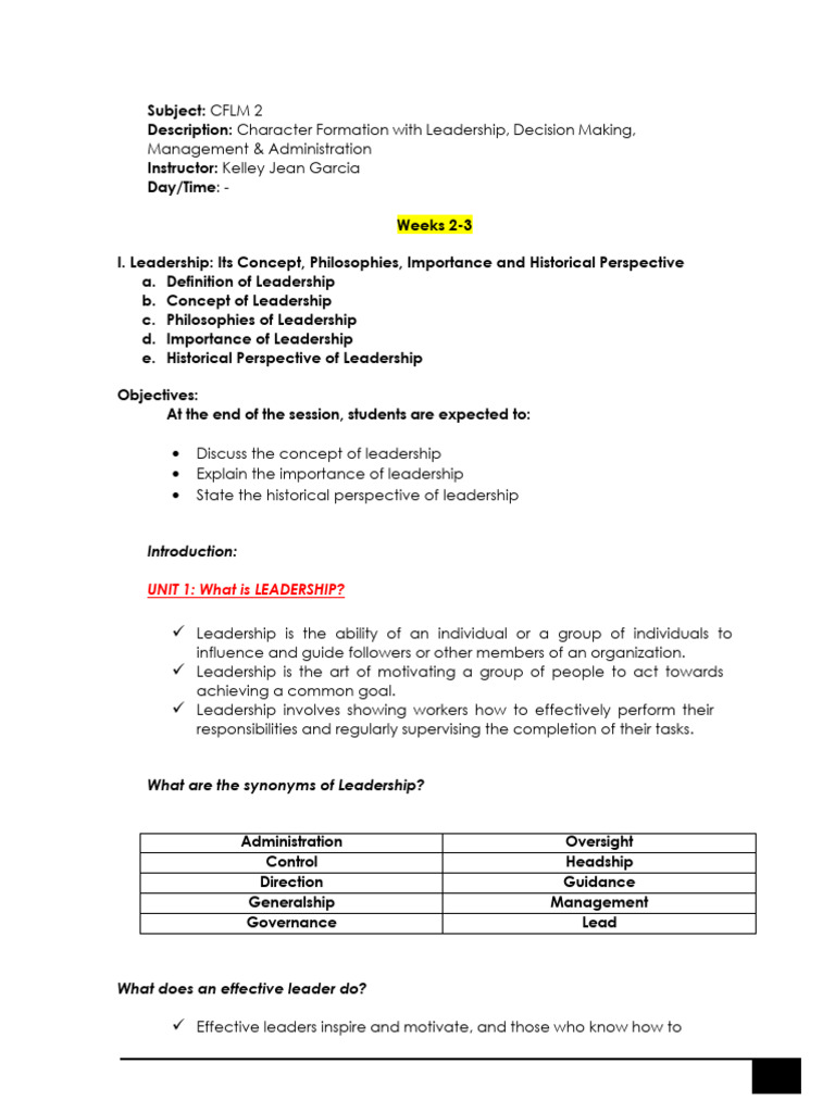 cflm2-module (5) | PDF | Leadership | Transformational Leadership