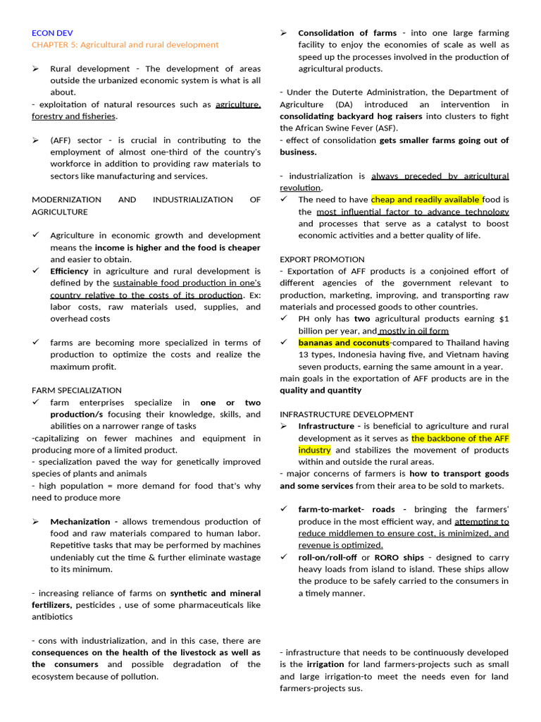 Econ-dev-notes | PDF | Labour Economics | Minimum Wage Econ-dev-notes | PDF | Labour Economics | Minimum Wage