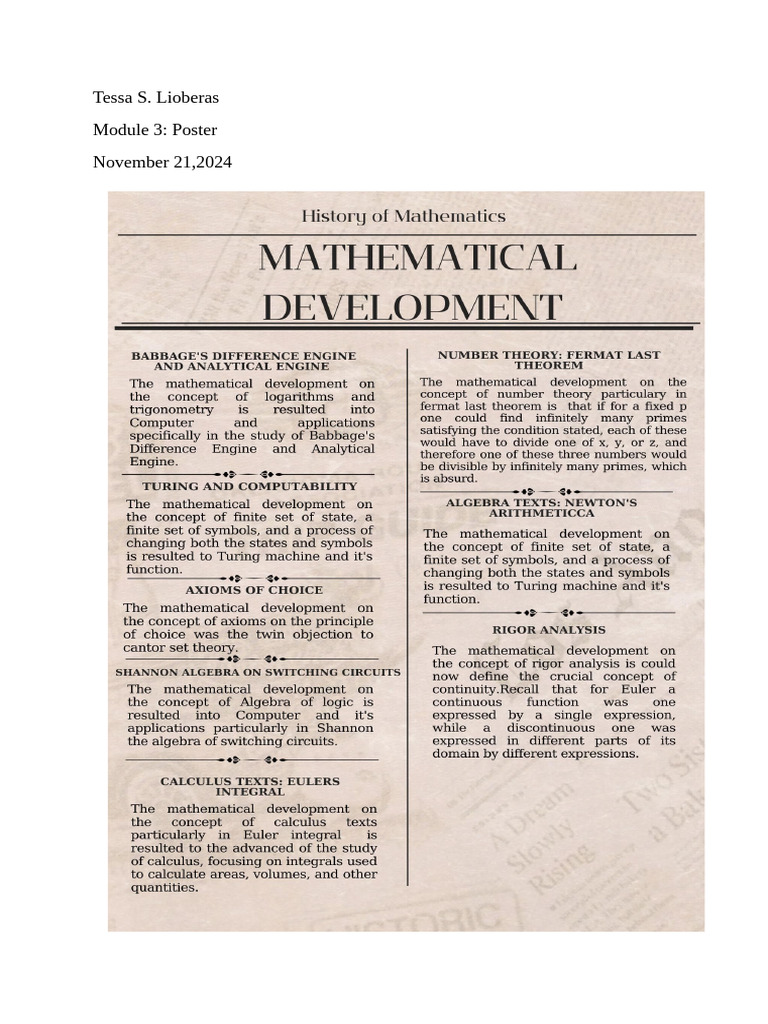 Module 3 Poster | PDF