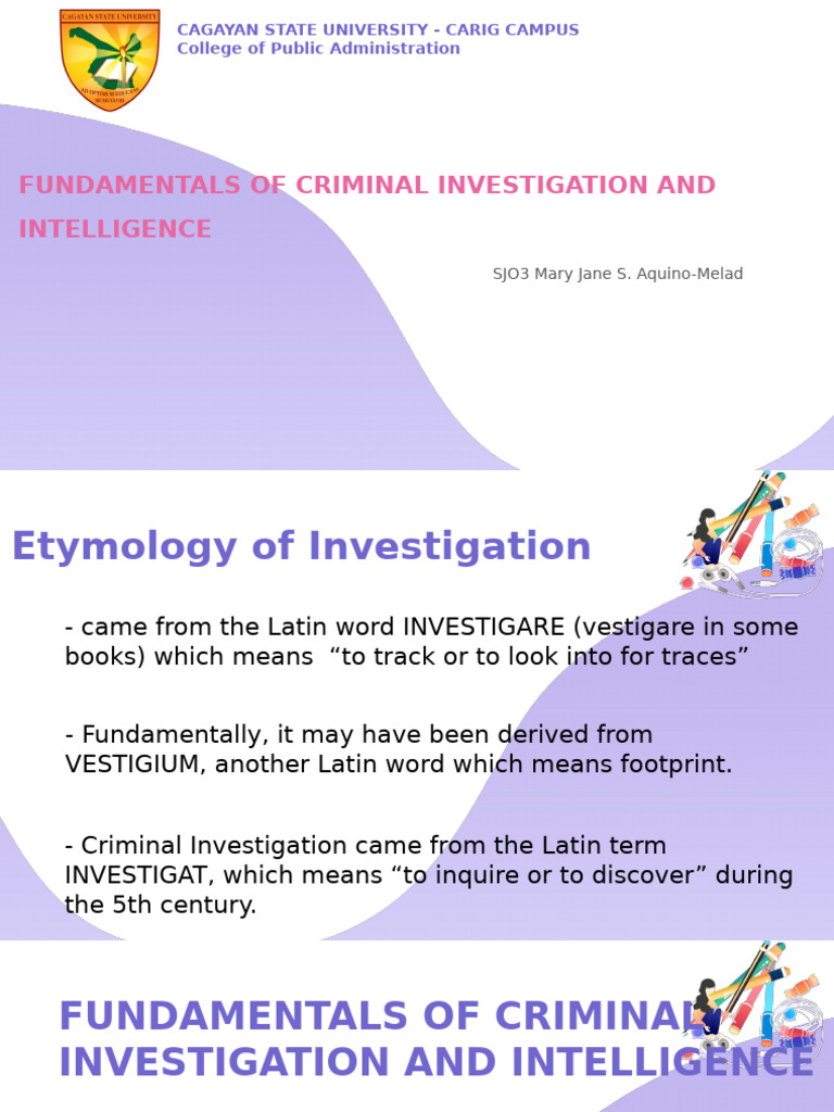 Criminal Investigation Fundamentals Guide | PDF | Samson | Delilah