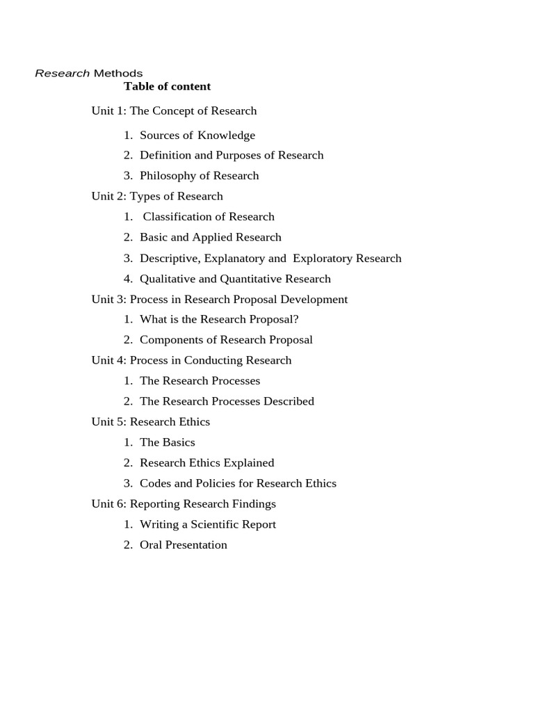 Research Methods | PDF | Methodology | Scientific Method