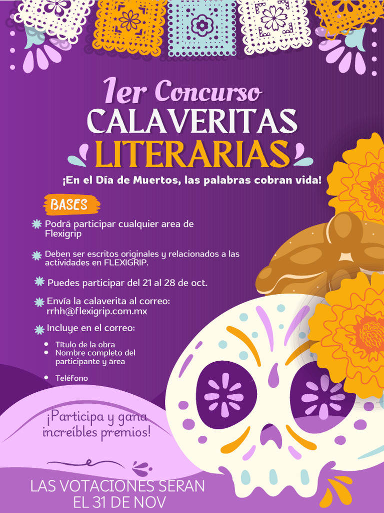 Concurso de Calaveritas Flexigrip 2023 | PDF