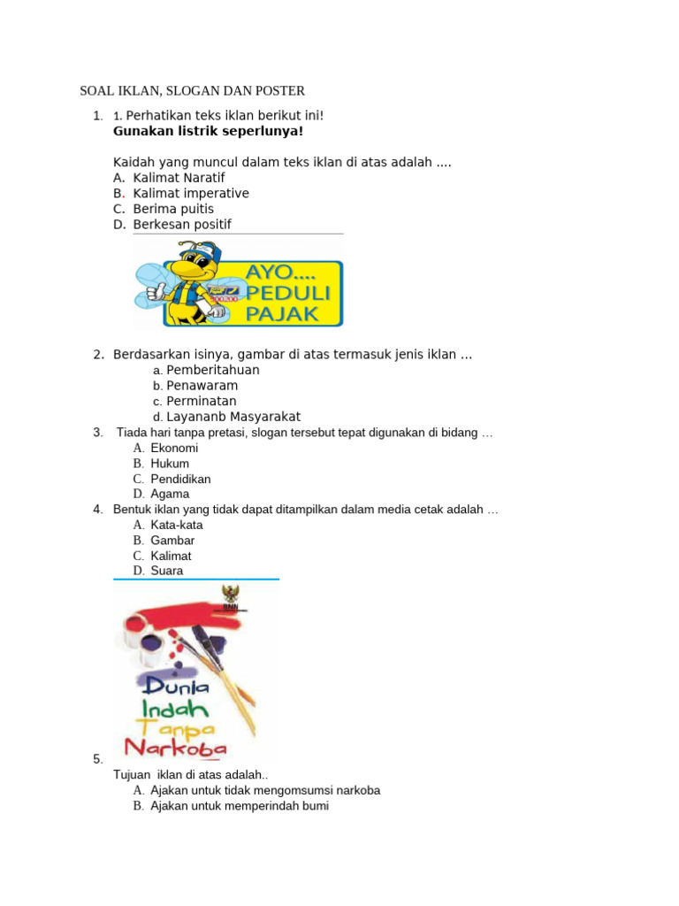 SOAL+IKLAN | PDF