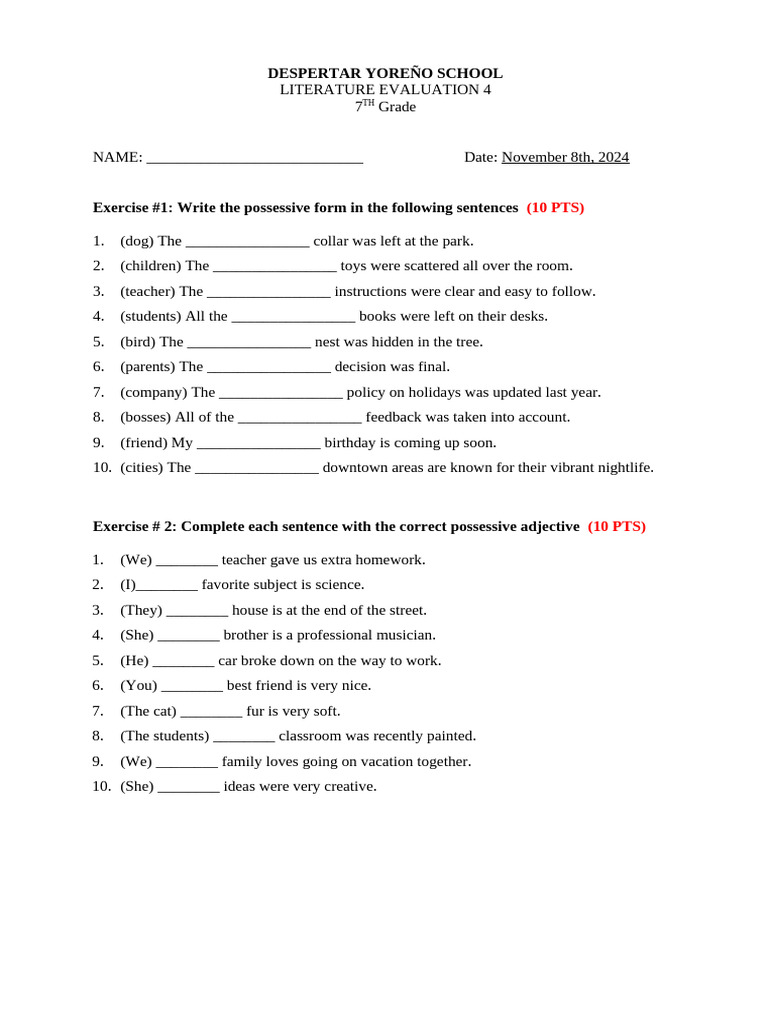 DYS - Literature Quiz 4 - 7th 2024 (Medium) | PDF