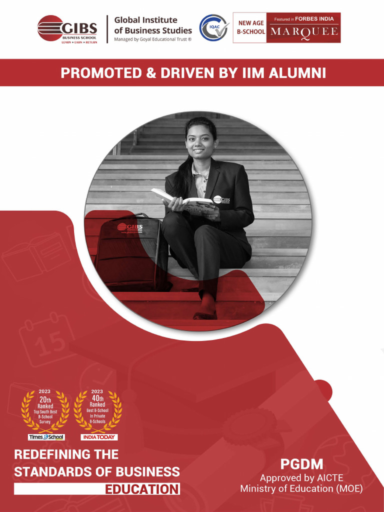 Gibs - PGDM 2024 - E - Brochure | PDF