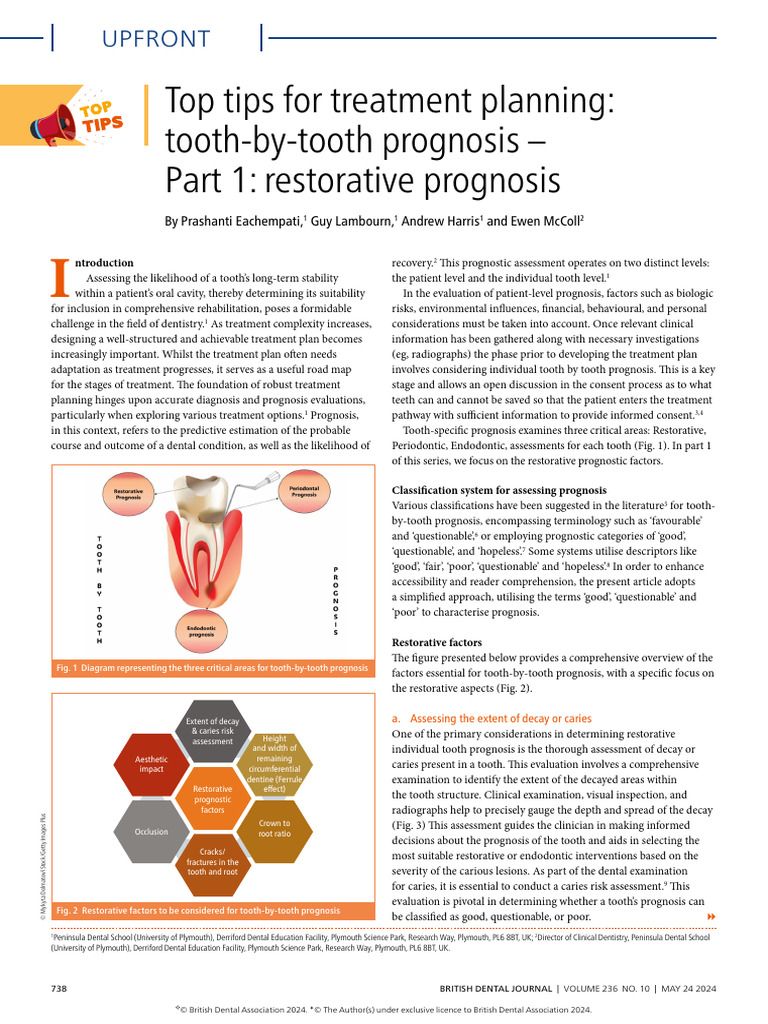 11.tooth by Tooth Prognosis | PDF | Dentistry | Human Tooth
