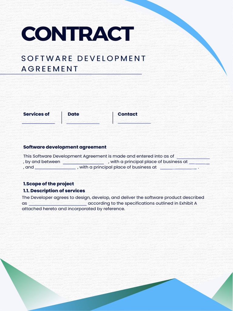 Software Development Contract | PDF | Software Release Life Cycle | Non Disclosure Agreement