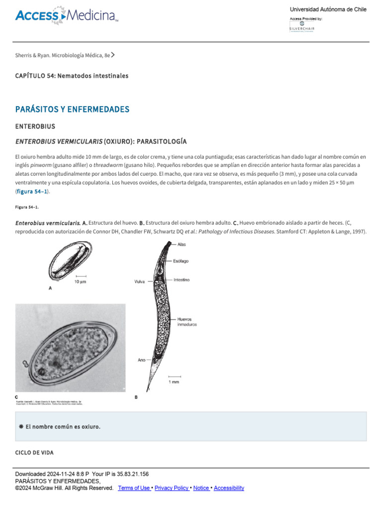 Parásitos y Enfermedades | PDF | Medicina CLINICA | Enfermedades y trastornos