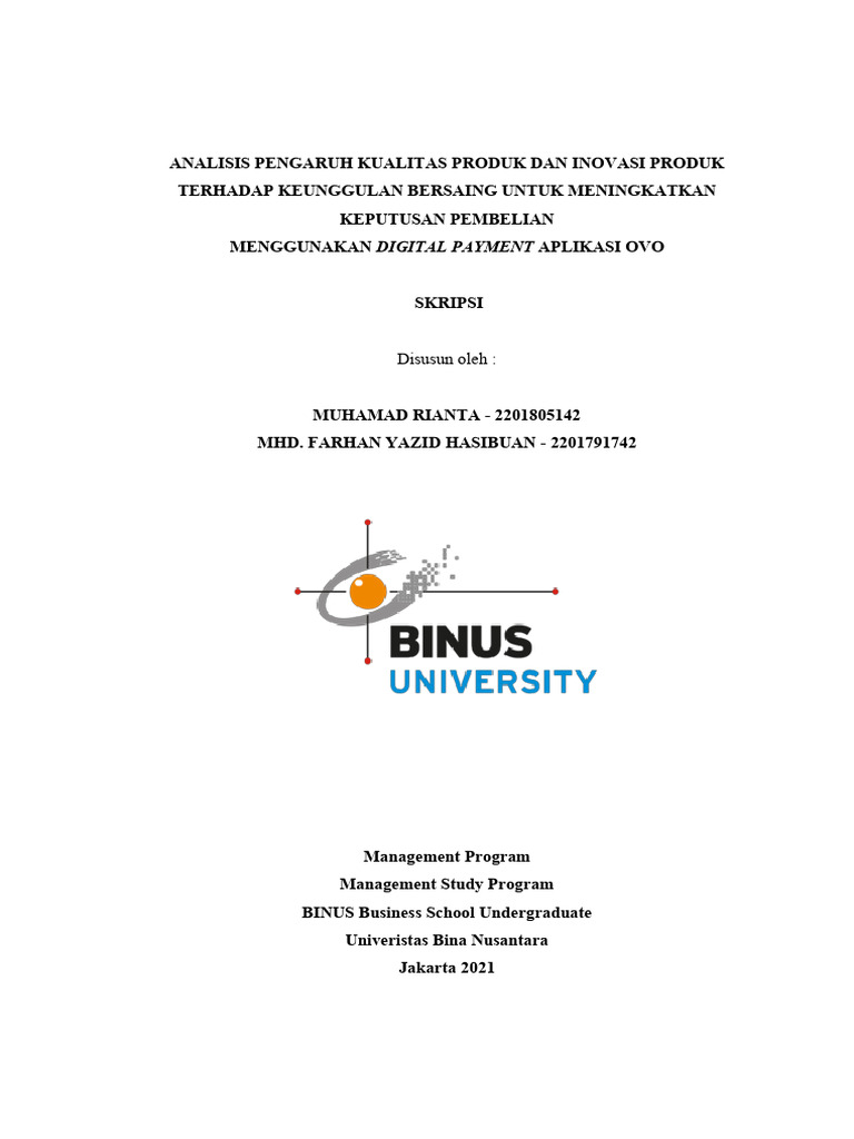 Skripsi Akhir BAB 1 - 5 Final (Revisi Sidang Akhir) | PDF