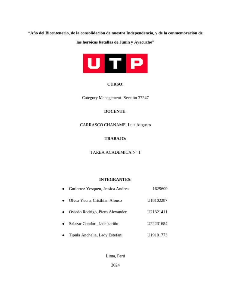 Ta1 Category Management | PDF | Supermercado
