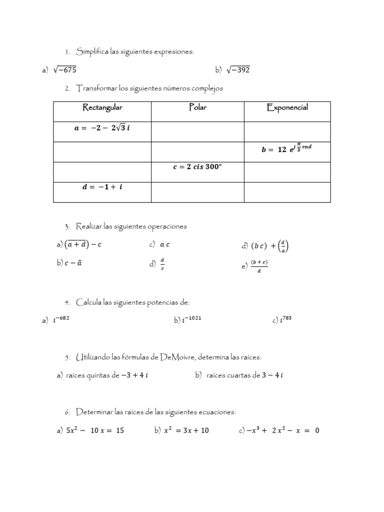 Ejercicios Alg Lineal | PDF