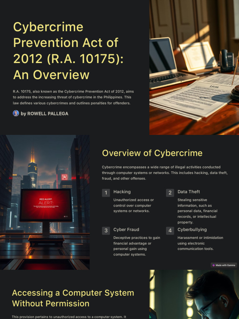 RA 10175 - Cybercrime Prevention Act of 2012 | PDF | Cybercrime | Theft