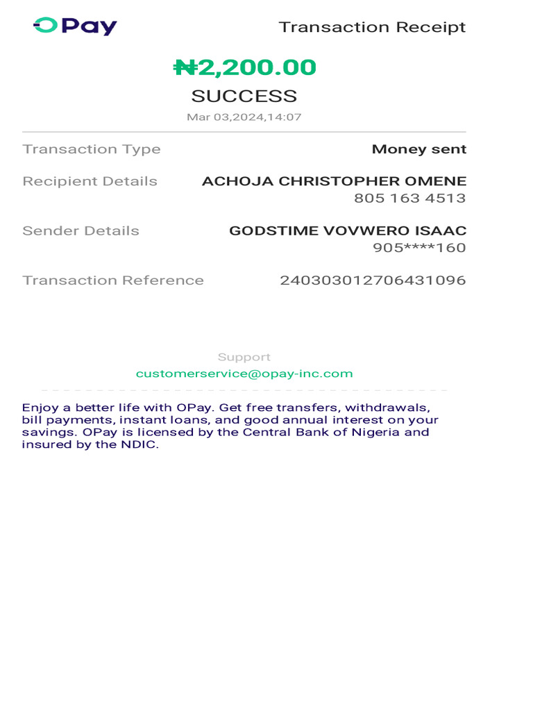 Transaction Receipt-240303012706431096 | PDF
