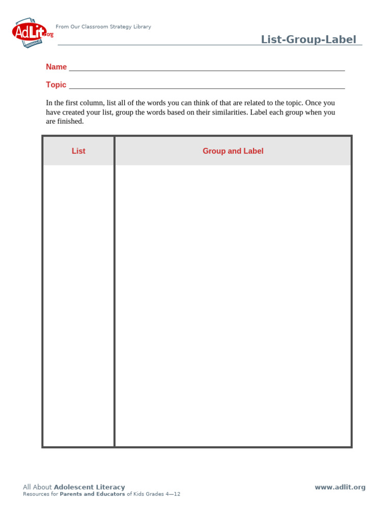 List Group Label | PDF