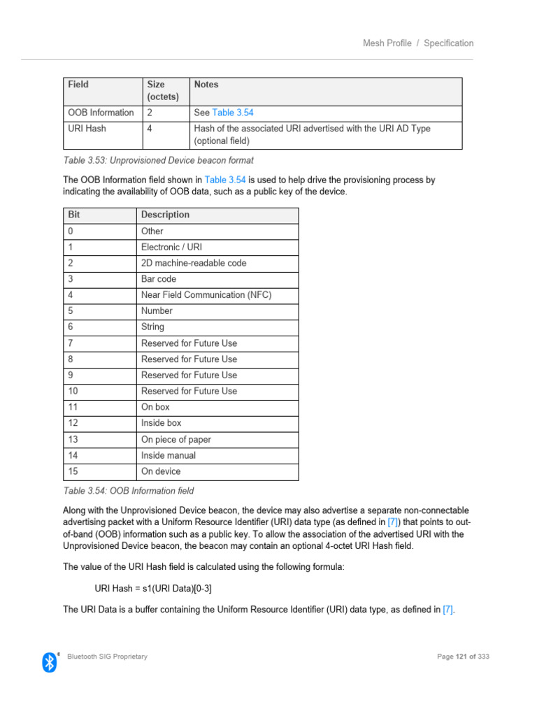 MshPRFv1.0.1-pages-3 | PDF | Computer Network | Bluetooth