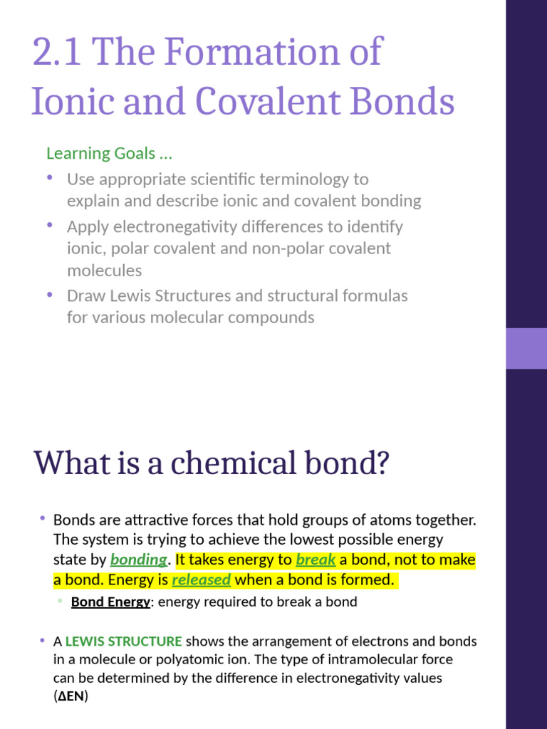 Ionic and Covalent Bonding Explained | PDF | Chemical Bond | Ionic Bonding