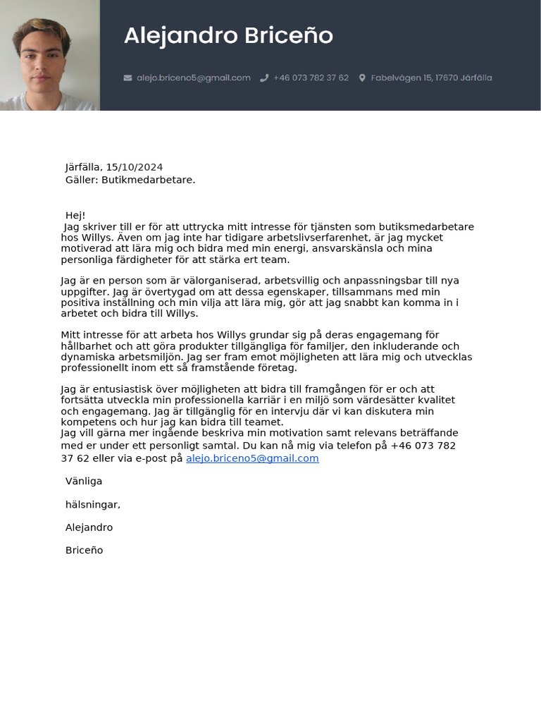 Personal Carta 2024-2025 BK | PDF