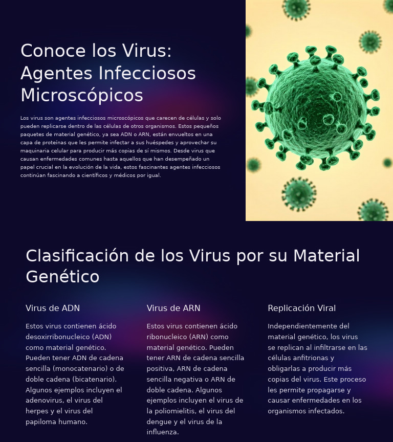 Copia de Conoce Los Virus Agentes Infecciosos Microscopicos | PDF