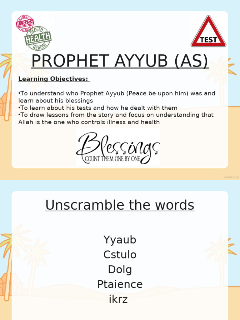 64-Prophet-Ayyub-1 | PDF | Patience | Abrahamic Religions 64-Prophet-Ayyub-1 | PDF | Patience | Abrahamic Religions