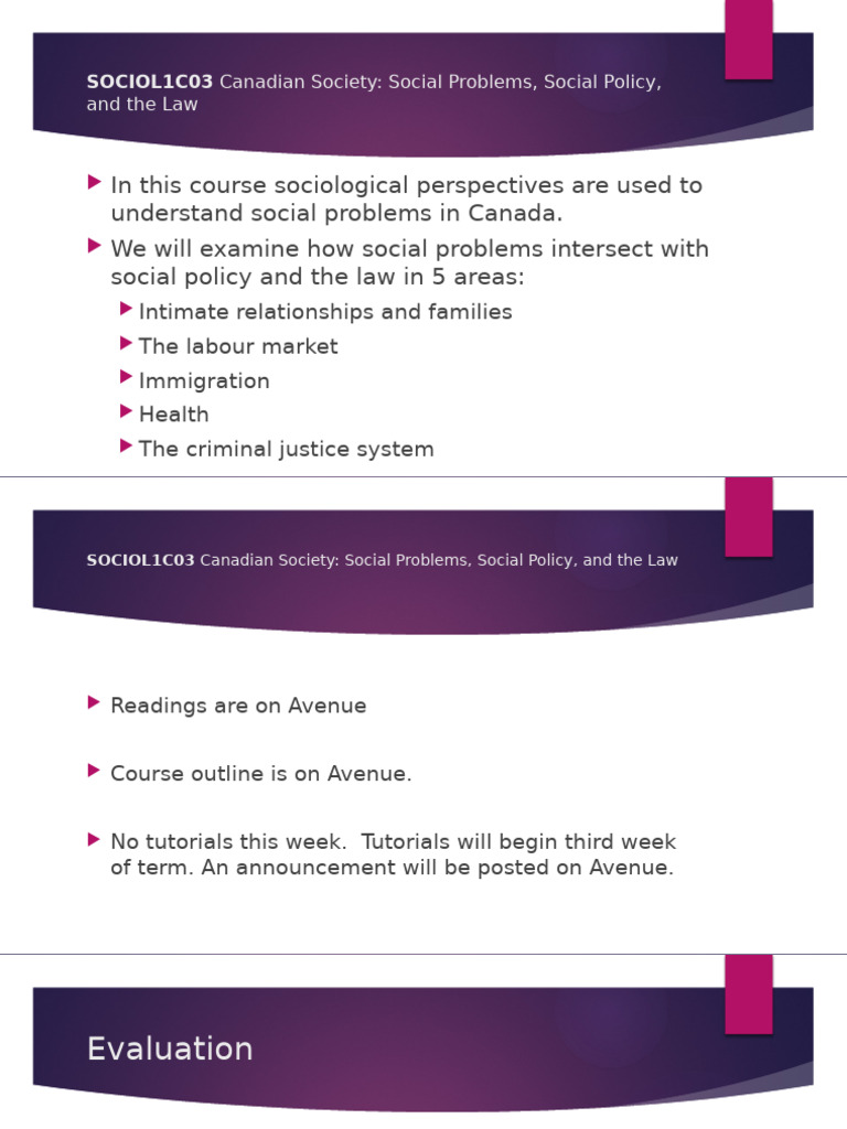 Canadian Society: Social Issues & Policy | PDF | Sociology | Unemployment Benefits