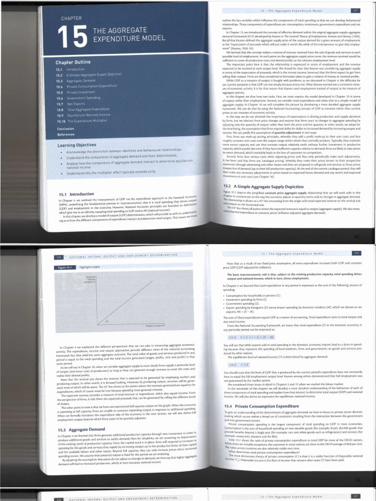 Ch. 15 of Macroeconomics - Aggregate Expenditure Model | PDF ...
