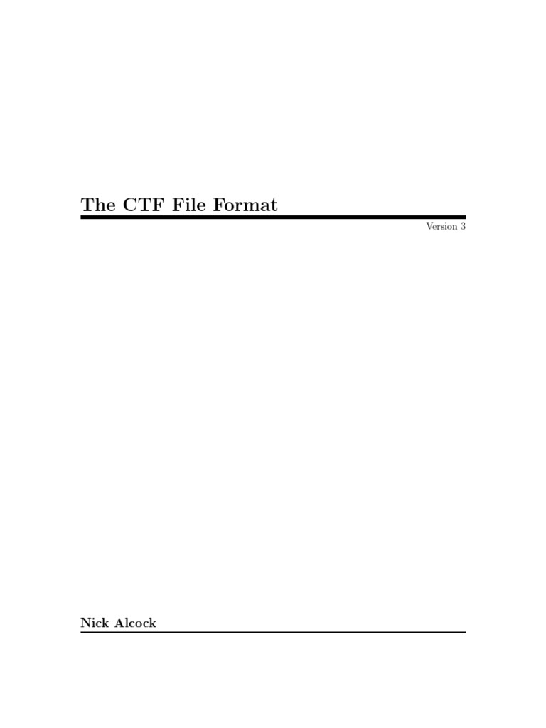 Ctf Spec Pdf Pointer Computer Programming Integer Computer 