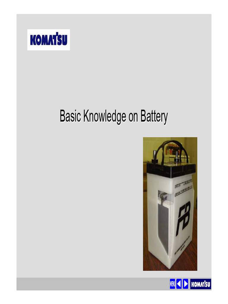 Battery Basics for Trainees | PDF | Anode | Rechargeable Battery