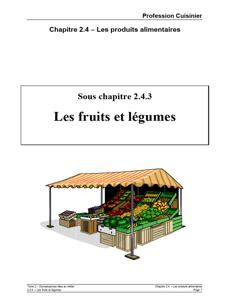 Classification des Fruits et Légumes | PDF | Légumes | Fruit