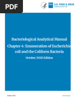 BAM Chapter 4. Enumeration of Escherichia Coli and The Coliform ...