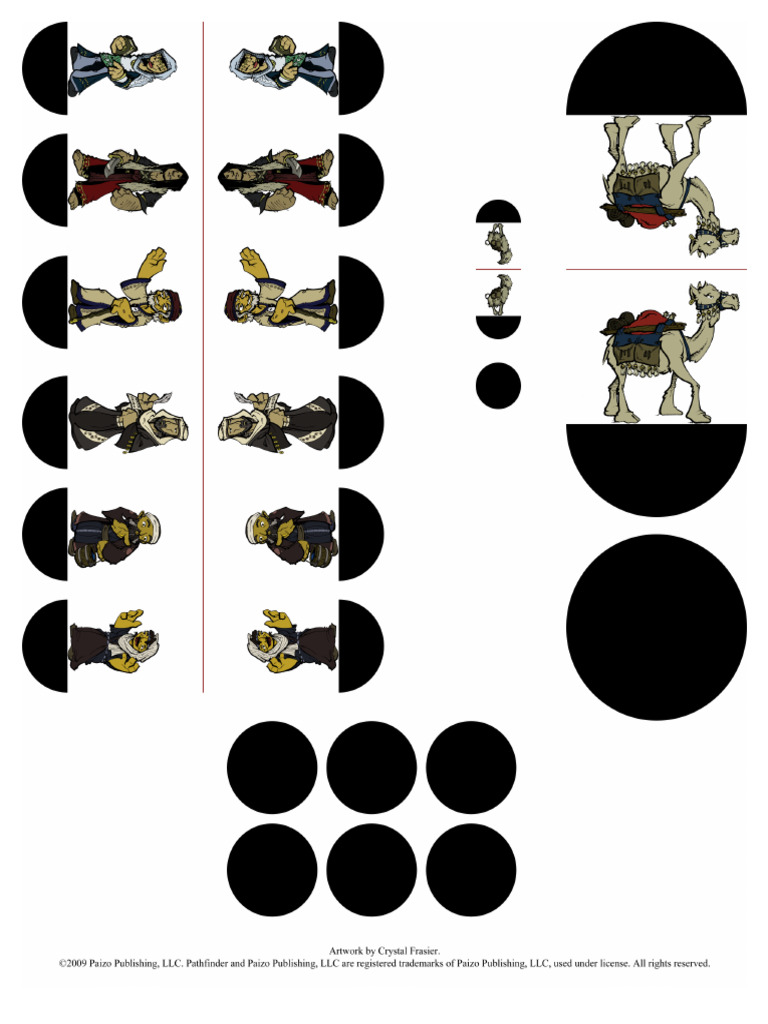 Pathfinder Paper Minis - Katapeshi Caravan | PDF