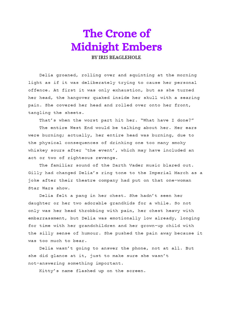 The Crone of Midnight Embers Chapter One | PDF