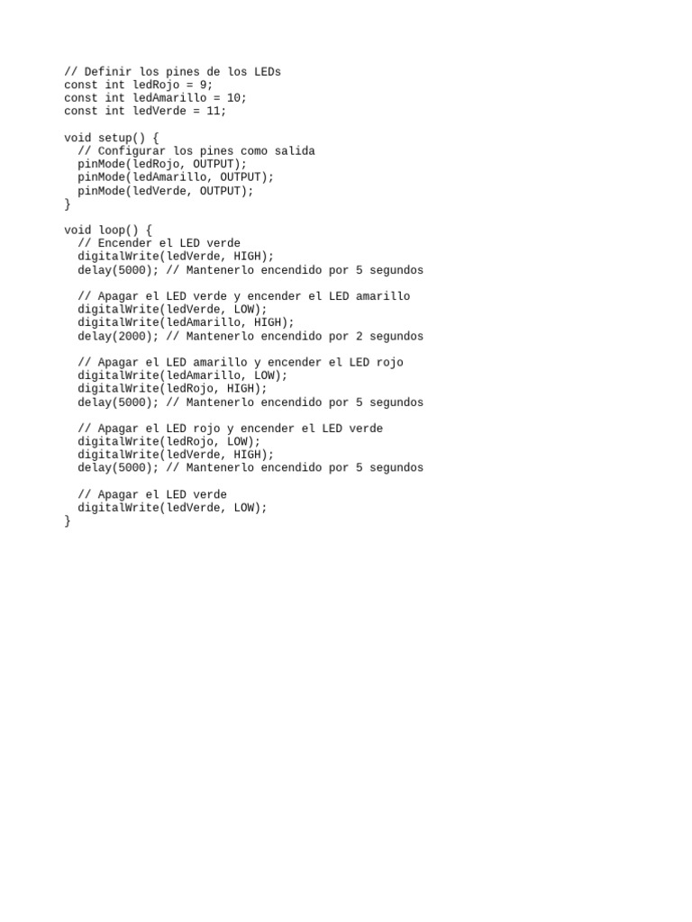 Código de Semáforo | PDF