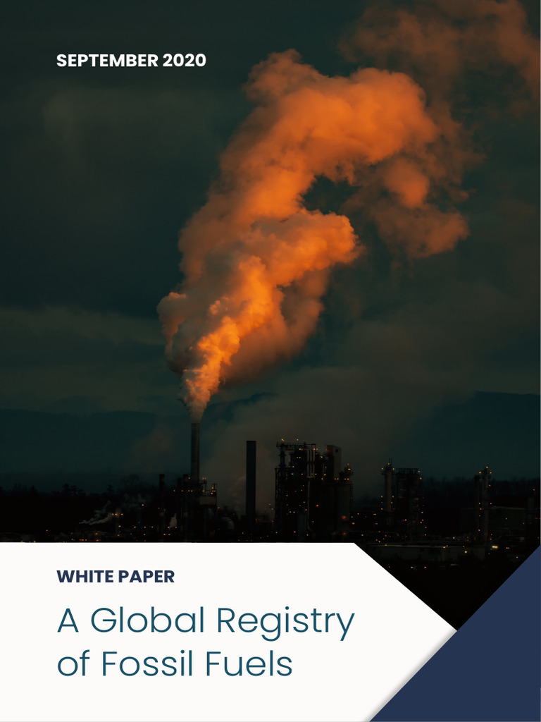 Global Fossil Fuel Registry Proposal | PDF | Climate Change | United ...