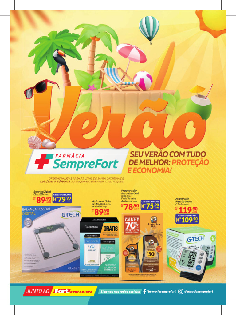 Tabloide Janeiro 2025 Fort Lojas SC | PDF