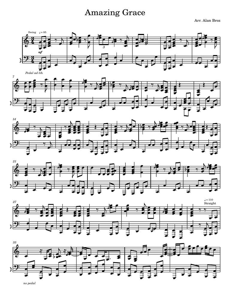 Amazing Grace Alan Broz | PDF