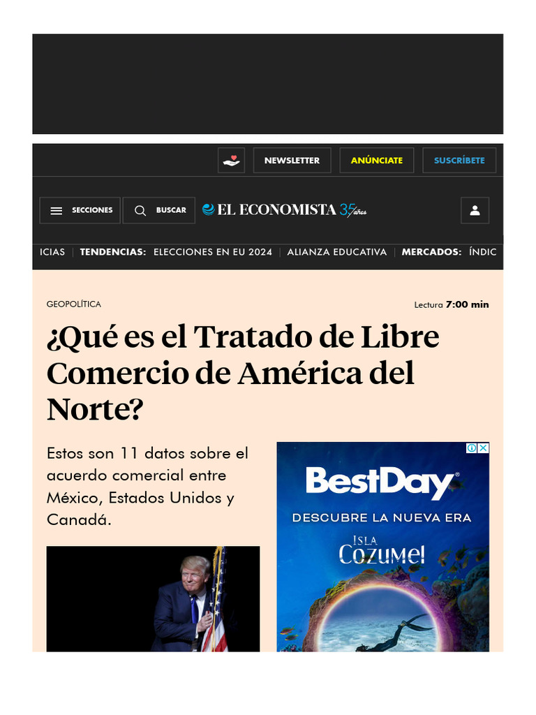 ¿Qué es el Tratado de Libre Comercio de América del Norte? | PDF | Tratado de Libre Comercio ...